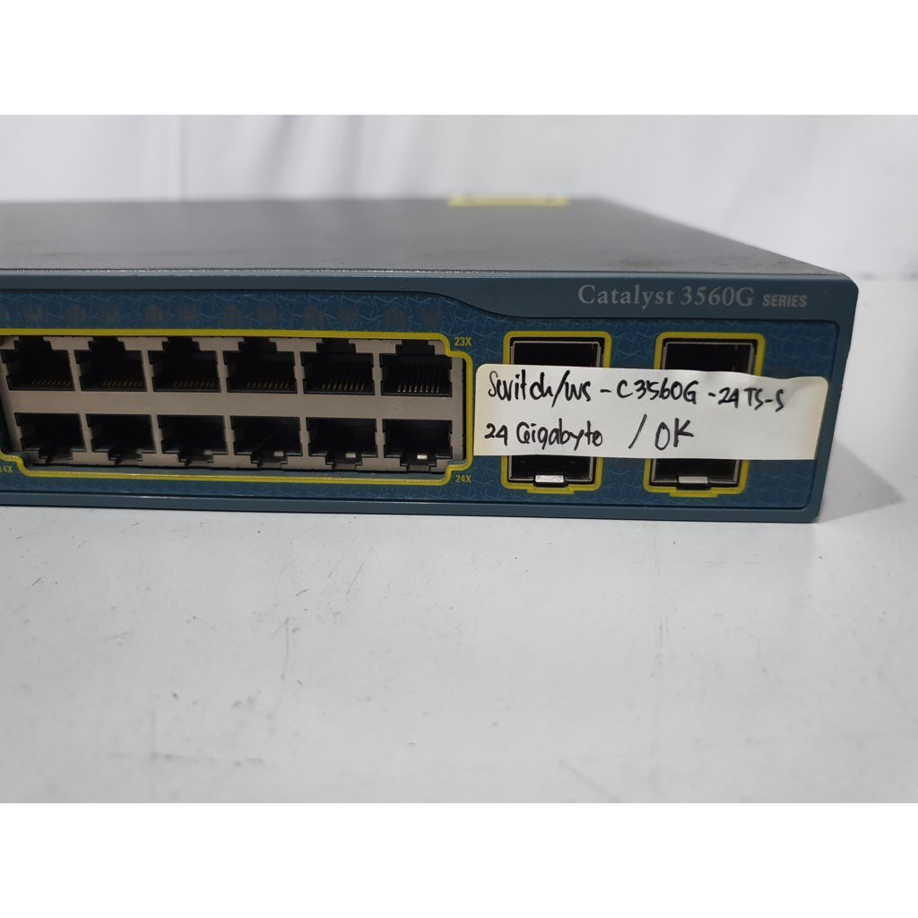 Jual CISCO CATALYST 3560G WS-C3560G-24TS-S 24P0RT GIGABYTE | Shopee ...