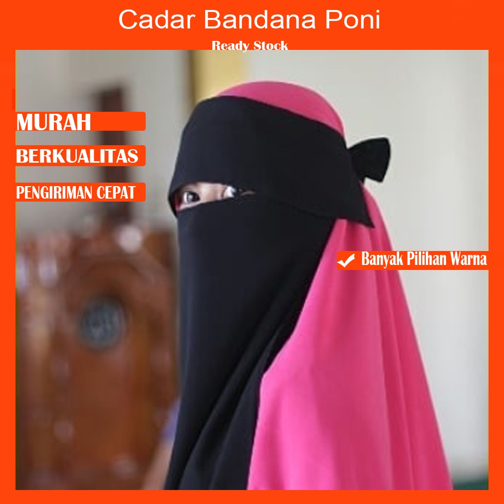 Jual Cadar Bandana Poni 1 Layer Niqob Satu Layer Wolfis Premium ...