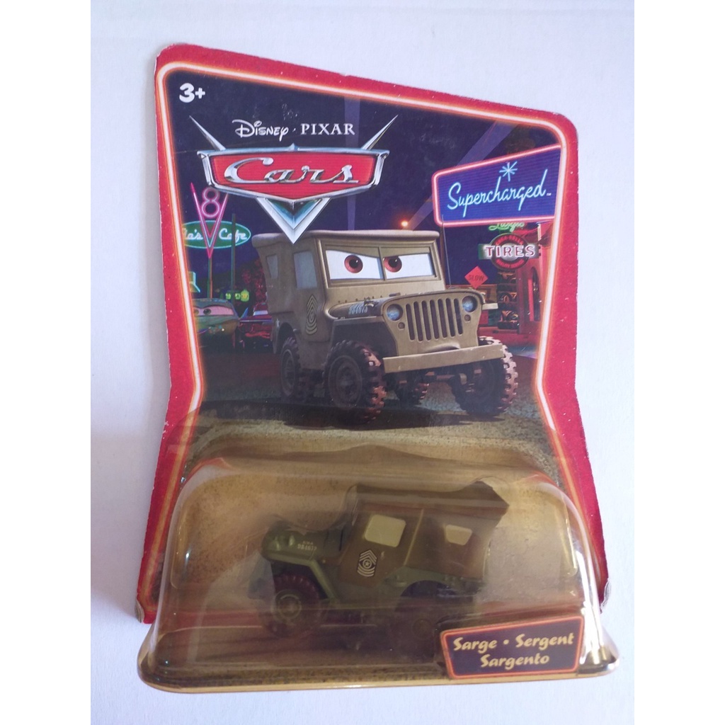 Jual DISNEY PIXAR CARS SARGE SERGENT SARGENTO SUPERCHARGED | Shopee ...