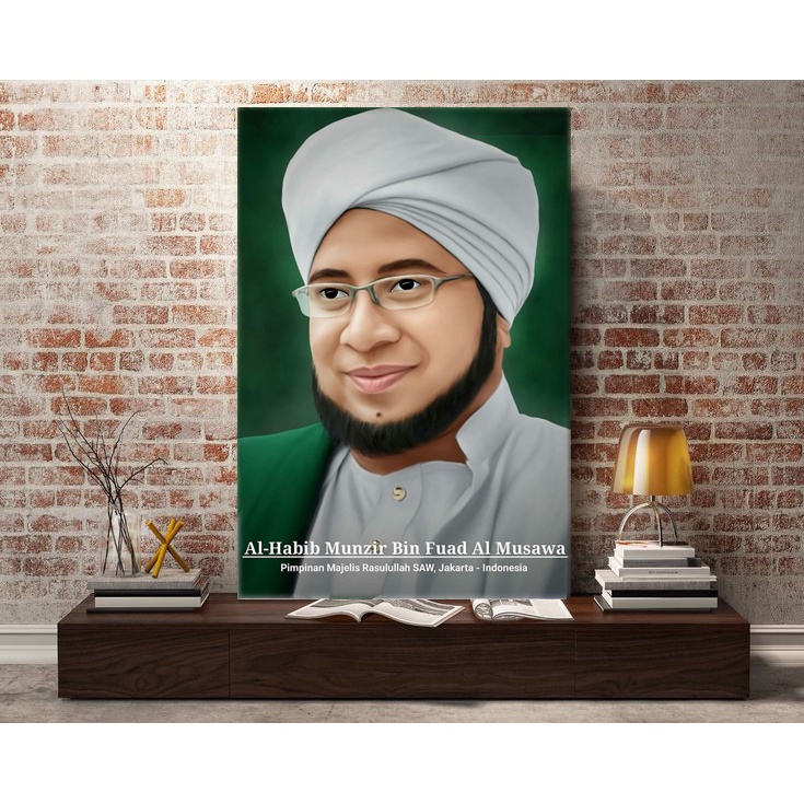 Jual Hiasan Dinding habib munzir ukuran besar | Hiasan dinding ulama ...
