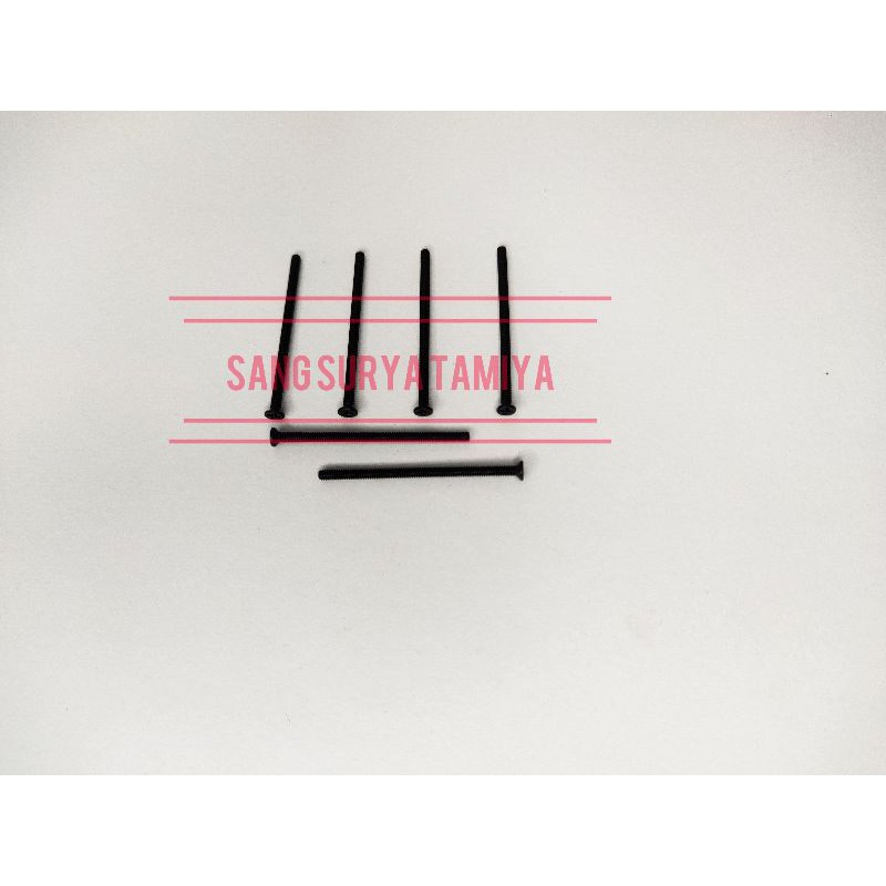 Jual Baut Pipih / baut countersink / baut flat head Tamiya 2mm | Shopee ...