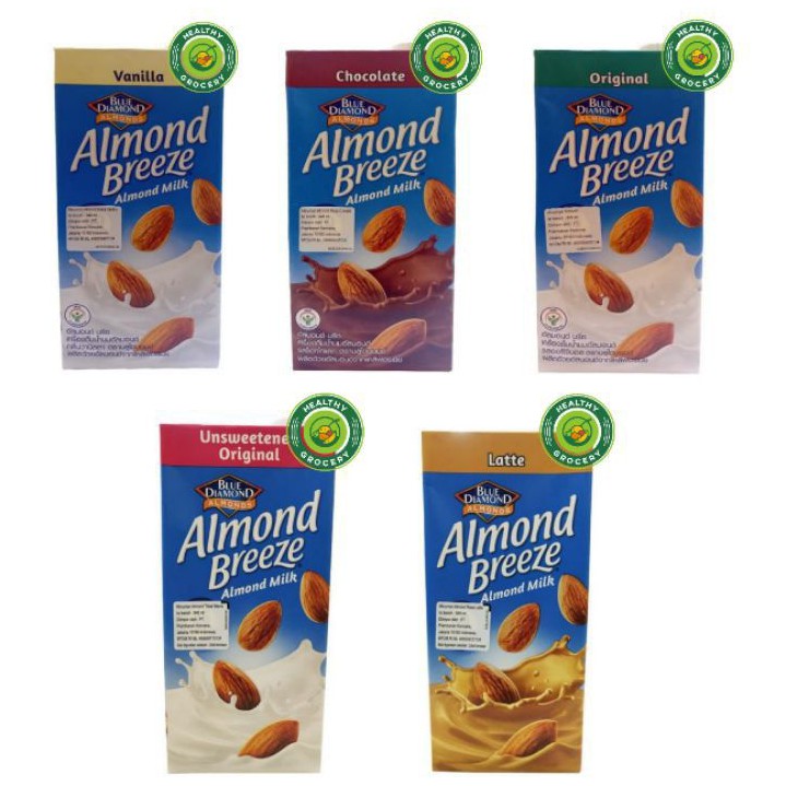 Jual Blue Diamond Breeze Susu Almond 180 mL Coklat Vanila Original Unsweetened Latte | Shopee ...