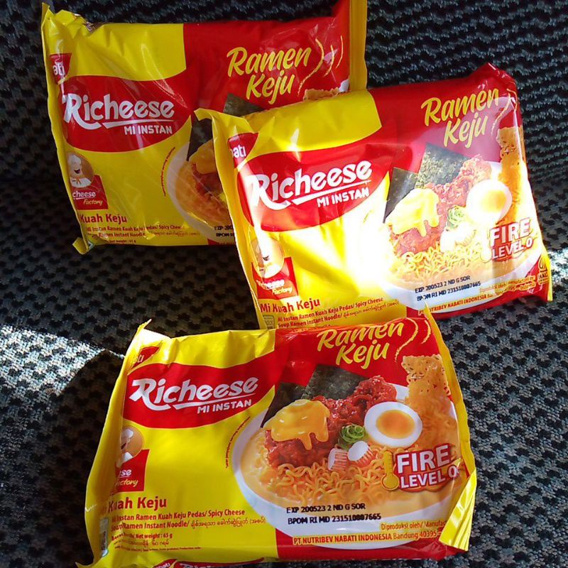 Jual PCS - RICHEESE MIE RAMEN KEJU 65G MI KUAH NABATI INSTAN FIRE LEV ...