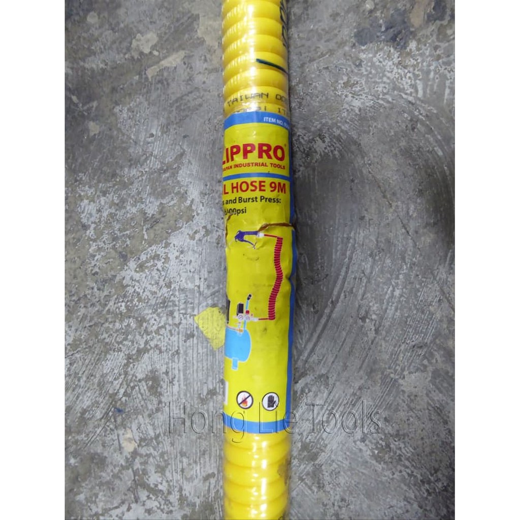 Jual Selang Angin Spiral Recoil Hose Kuning LIPPRO 9m | Shopee Indonesia