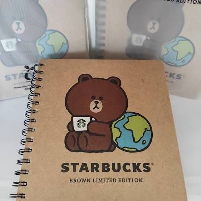 Jual Starbucks X Line Friends Earth Day Brown Limited Notebook | Shopee ...