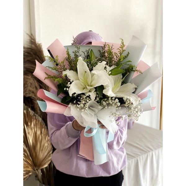 Jual Single Lily Bouquet |VALNETINE’S DAY | Lily Bouquet | Buket ...