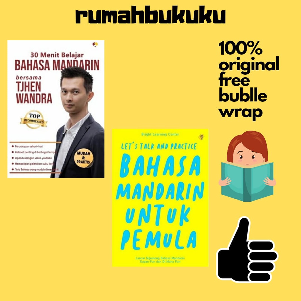 Jual PAKET BUKU BAHASA MANDARIN (TJHEN WANDRA) + (BAHASA MANDARIN UNTUK ...