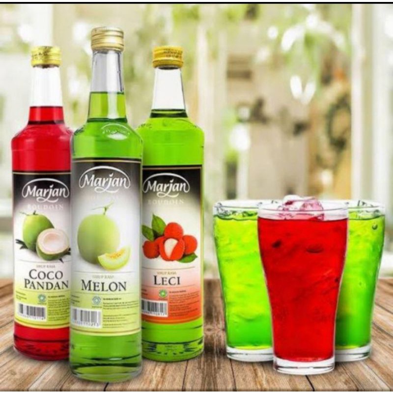 Jual Marjan Syrup Cocopandan/Melon/Lychee/Mango/Strawberry/Rose 460ml ...