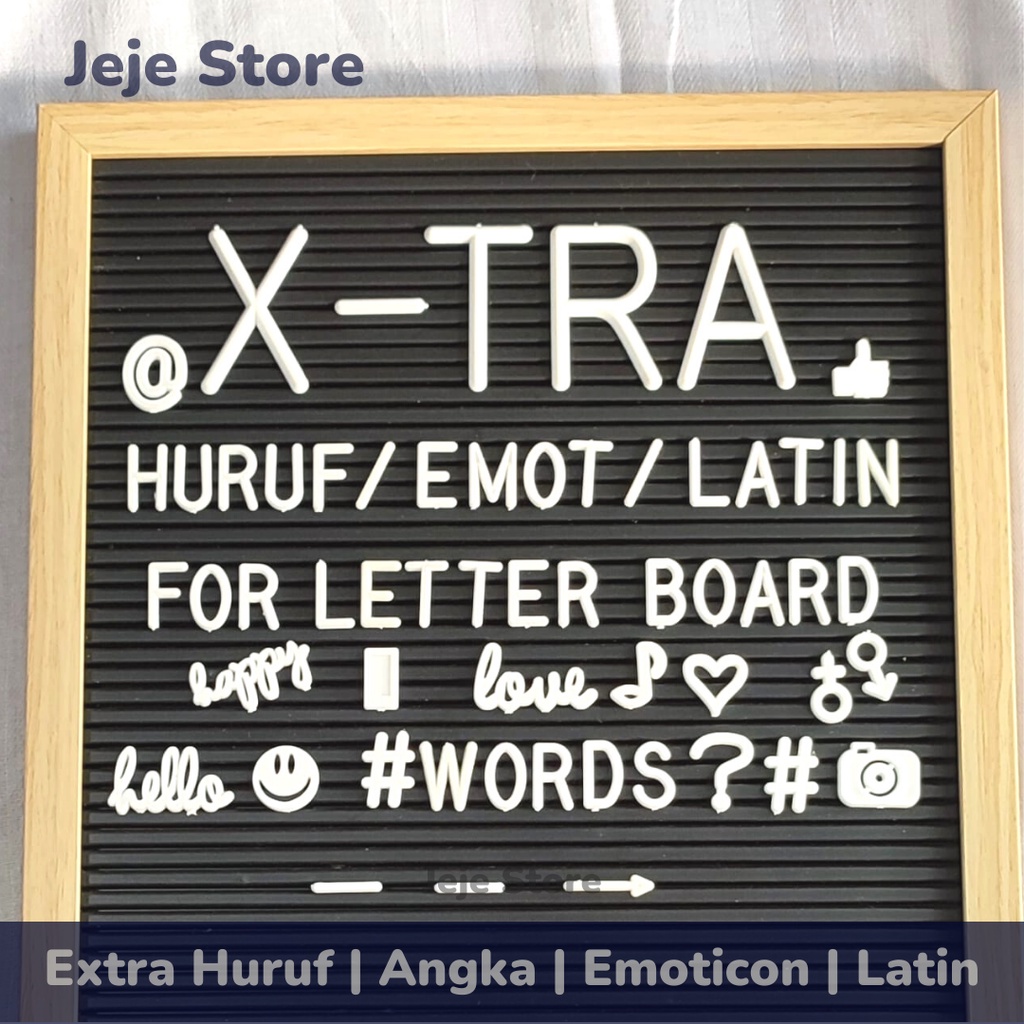 Jual Huruf Tambahan Message Board / Extra Font Letter Board | Shopee ...