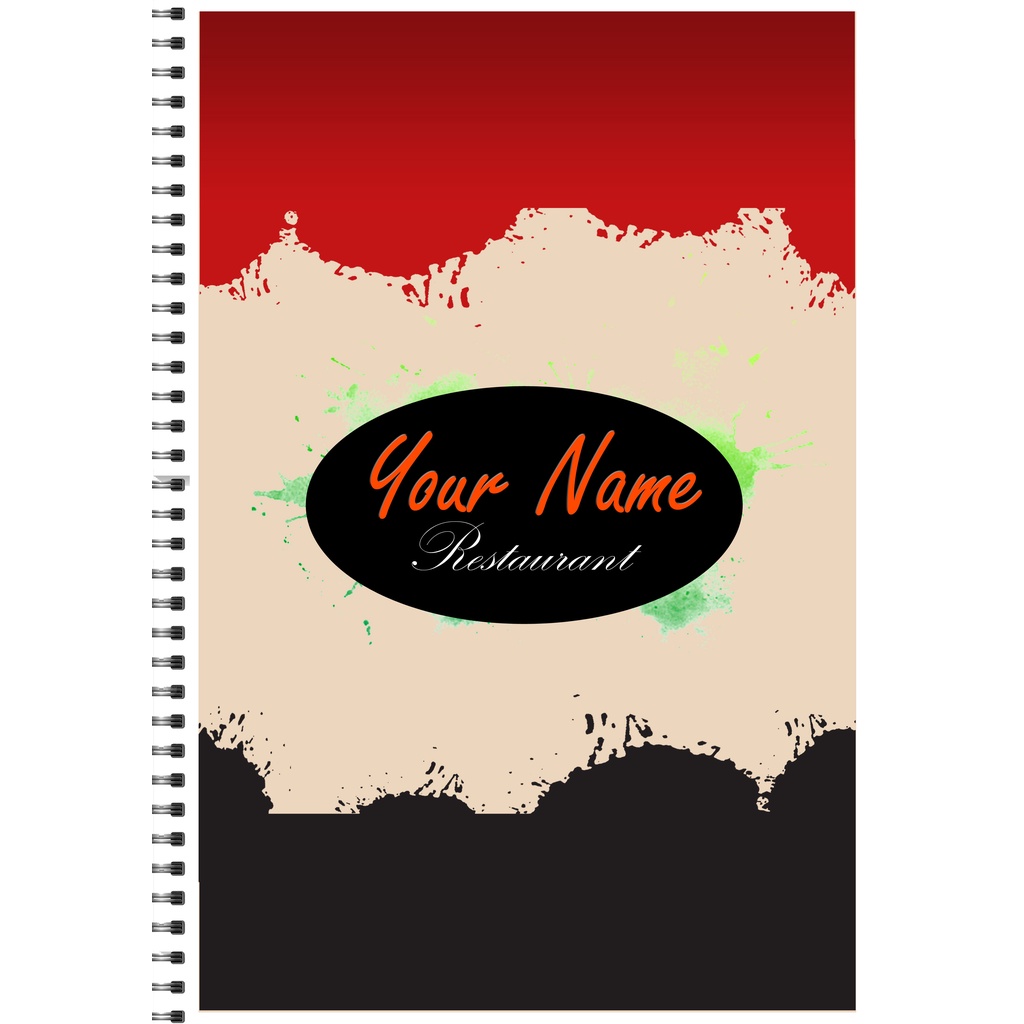 Jual buku menu (isi 2 lembar bolak balik uk A4) daftar menu buku ...