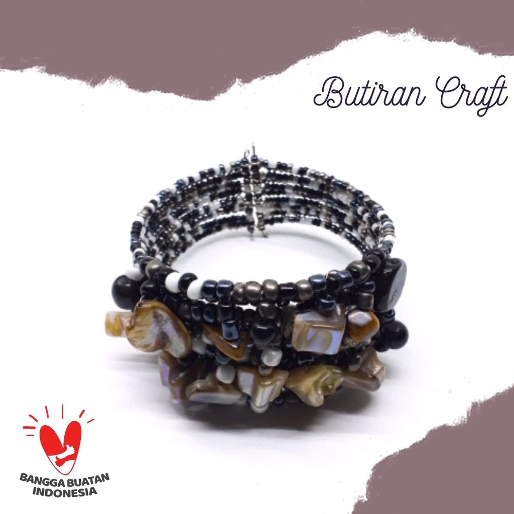 Jual Gelang Kawat Manik Monte Etnik Handmade Khas Bali (Mix Batu ...