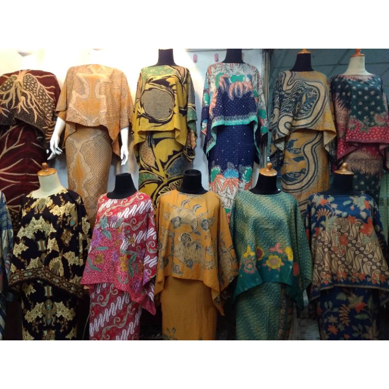 Jual Set batik dobby, kaftan batik modern, gaya simpel. | Shopee Indonesia