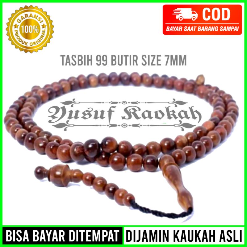 Jual Tasbih Kayu Kokka Kaokah Kaukah Kokah Asli 100% Original Bulat 99 ...