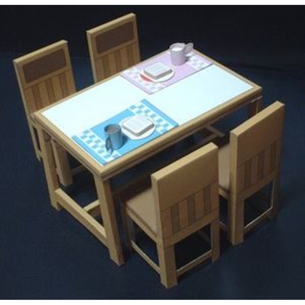 Jual DIY Papercraft diorama Dining Table 1-12 for figma | Shopee Indonesia