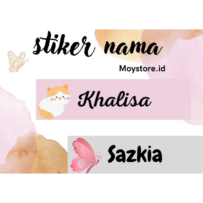 Jual STIKER NAMA CUSTOM MURAH | Shopee Indonesia