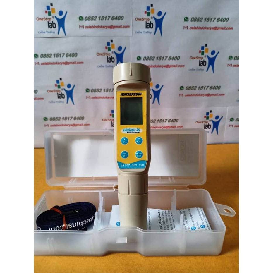 Jual EUTECH PCSTestr 35 pH/CONDUCTIVITY/TDS/SAL Temp Tester Pocket ...