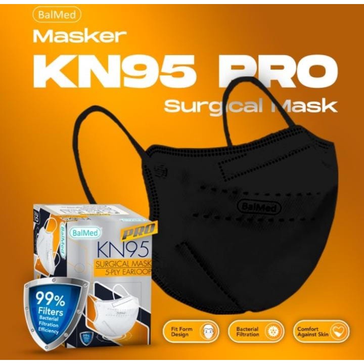 Jual BalMed Masker Medis / Surgical Mask KN95 PRO 5-PLY - Kemenkes & MUI Certified (Earloop Isi ...