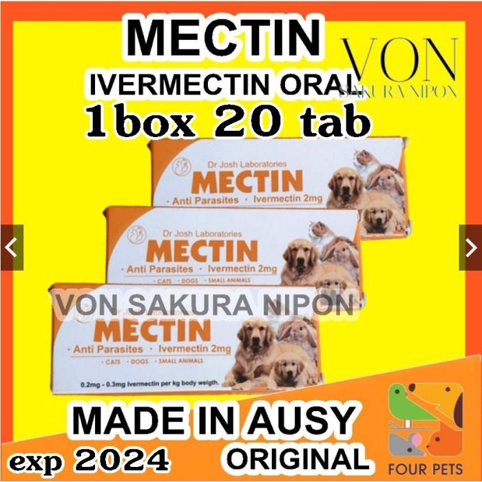 Jual Anti Parasites Mectin Ivermectin 2mg 10-010056 - 10TAB | Shopee ...