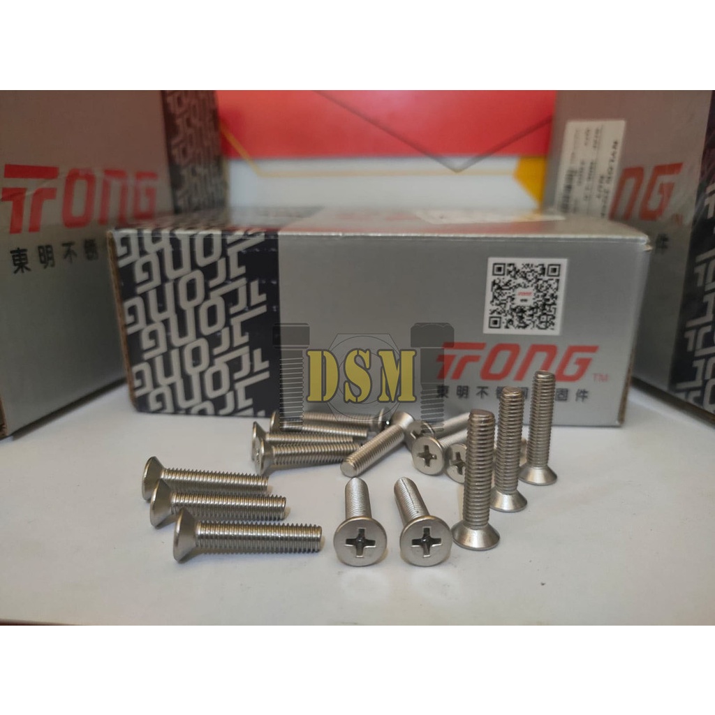 Jual SS 304 / Baut JF M3x20 / Machine Screw Stainless M3 Kepala Obeng ...
