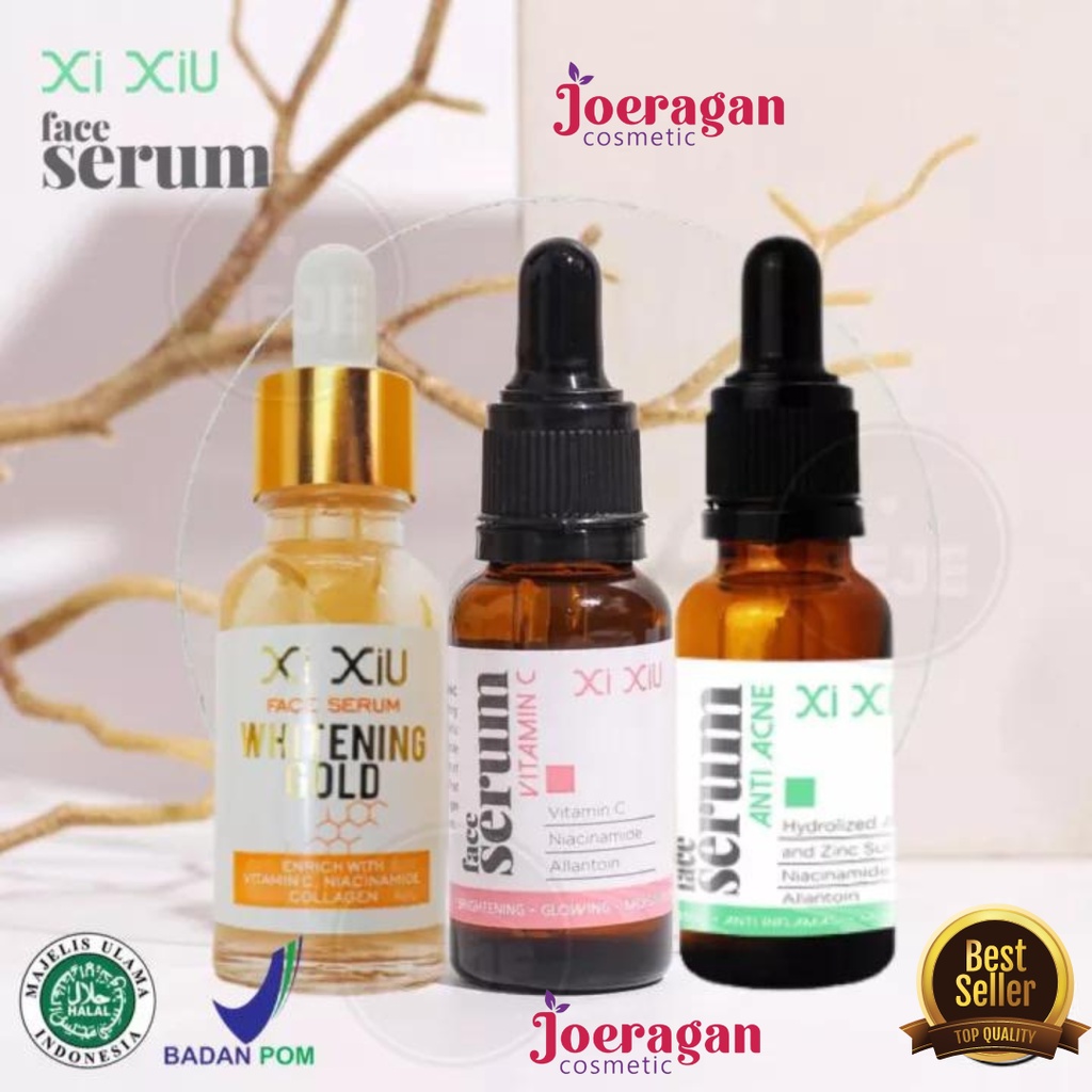 Jual XI XIU Face Serum Vitamin C Anti Acne Whitening Gold 20 ml Vit C ...