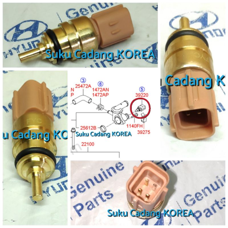 Jual Sensor Water Temp Radiator Switch Fan Cooling Temperatur KIA ...