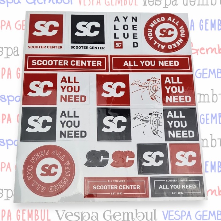 Jual stiker sticker vespa scooter center germany origina | Shopee Indonesia