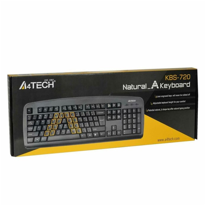 Jual KEYBOARD A4TECH KBS-720 USB A SHAPE | Shopee Indonesia