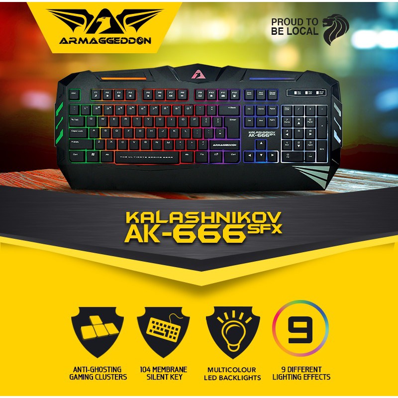 Jual Armageddon AK666 FX - Gaming Keyboard Armageddon AK666FX | Shopee ...