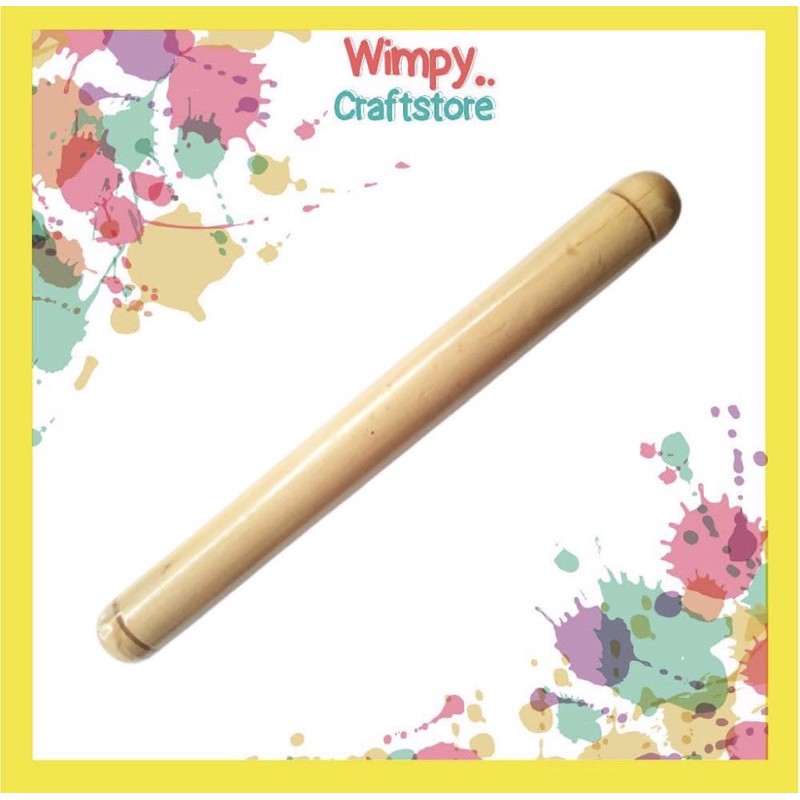 Jual Roller Kayu Ekonomis Rolling Pin Alat Clay Alay Fondant Adonan ...