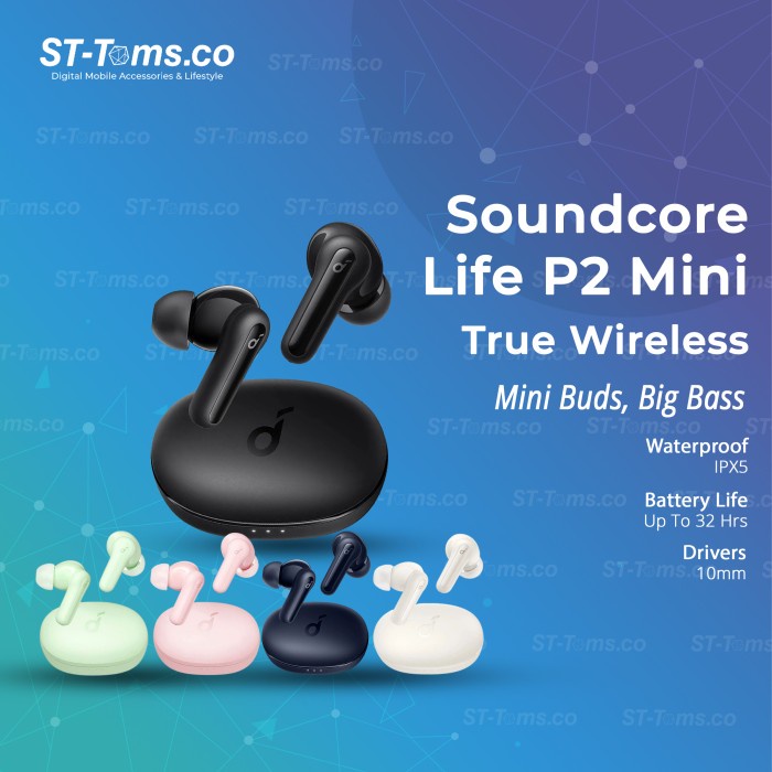 Jual Anker Soundcore Life P2 Mini Mini True Wireless Earbuds TWS A3944 ...