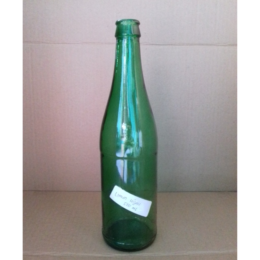 Jual Botol kaca Hijau 500ml - LIMUN HIJAU (12 PCS) | Shopee Indonesia
