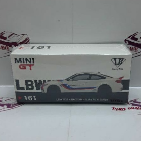 Jual Mini GT 161 LB WORK BMW M4 - White W/ M Stripe | Shopee Indonesia