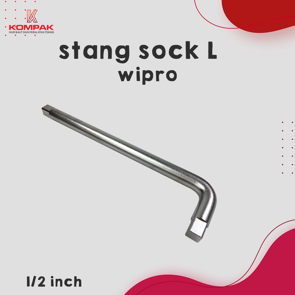 Jual WIPRO Gagang Sock L 1/2" x 10 Inch (250mm) / OFFSET HANDLE / STANG ...