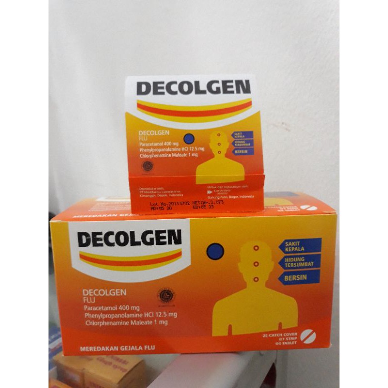 Jual Decolgen 1 Strip Isi 4 Tablet - obat flu,batuk,demam | Shopee ...