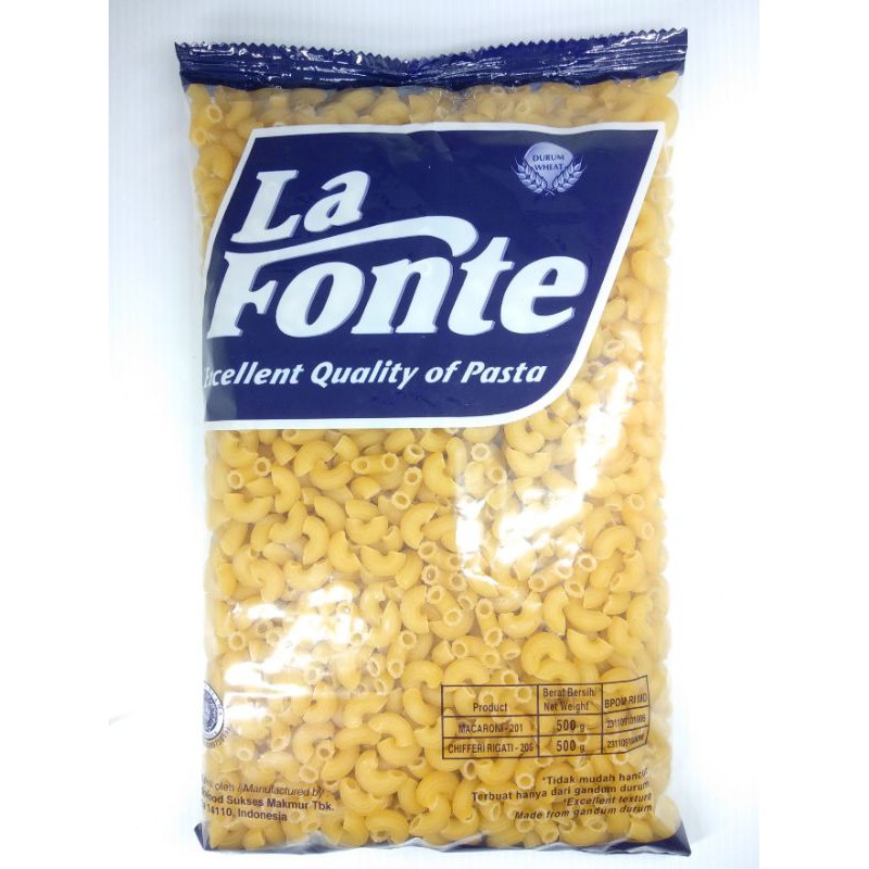 Jual La Fonte Chifferi Rigate/ Short 500Gr - F179M | Shopee Indonesia