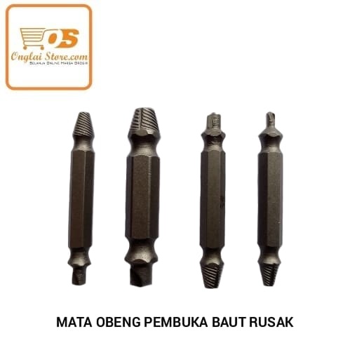 Jual MATA OBENG PEMBUKA BAUT RUSAK Screw Extractor | Shopee Indonesia