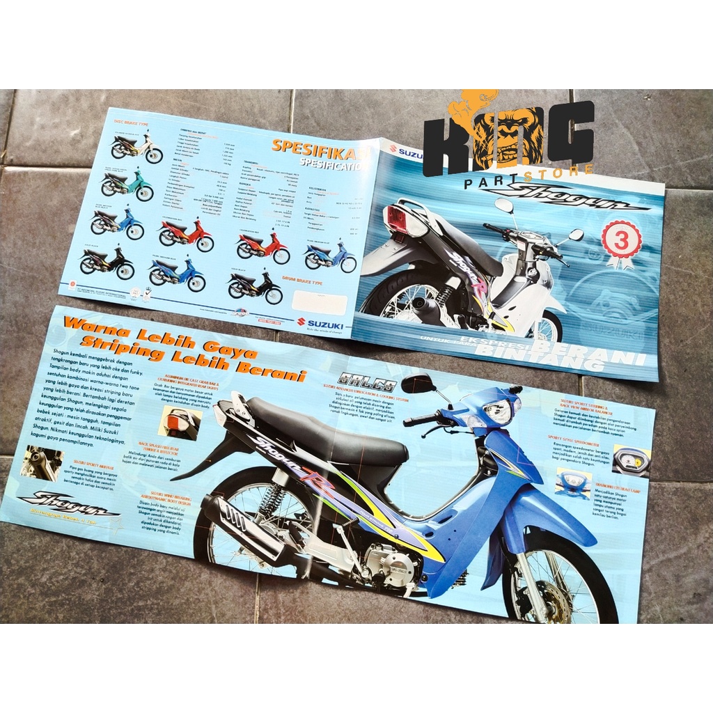 Jual BROSUR POSTER SUZUKI SHOGUN R - FLYER KATALOG SPESIFIKASI SHOGUN ...