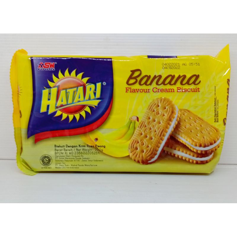 Jual Roti Hatari 200 gram Dengan Varian Rasa coklat milk/ banana ...