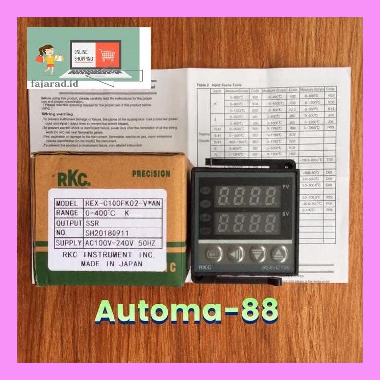 Jual Fardd0R5 Rkc Japan Rex-C100Fk02-V*An Digital Pid Temperature ...