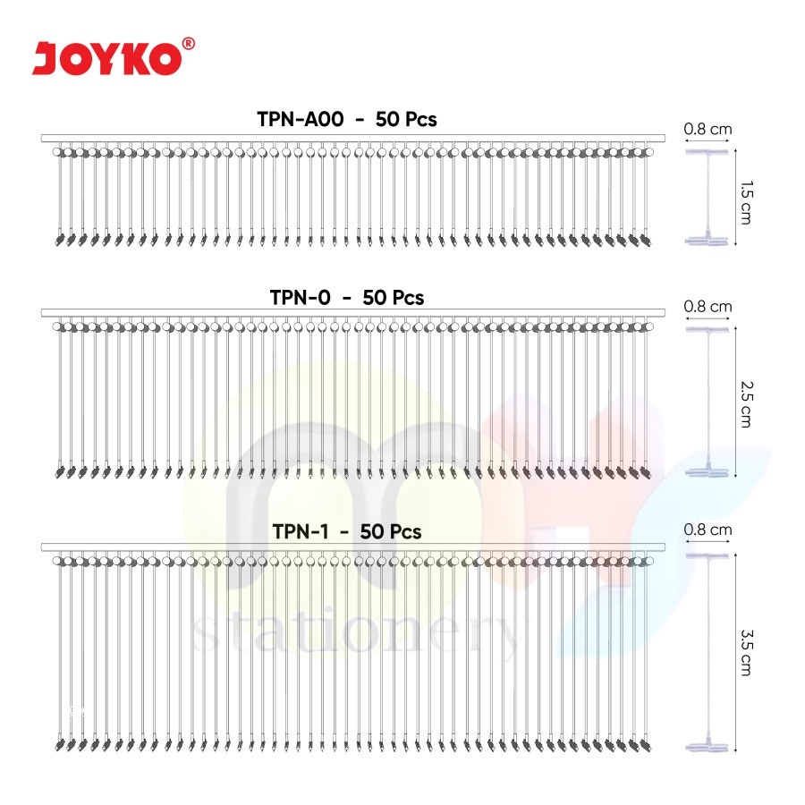 Jual Joyko TPN-A00 TPN-0 TPN-1 Isi Refill Tag Gun Tag Pin Tag Gun Alat ...