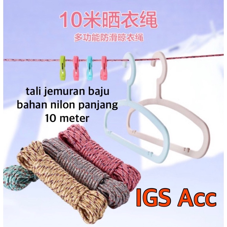 Jual Tali Jemuran Baju Nilon 10 Meter Tali Jemuran Nilon 10 Tali ...