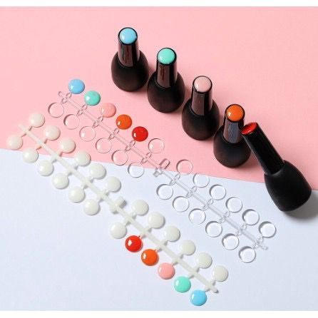 Jual 24 Pcs COLOR DISPLAY ROUND / COLOR TIP WARNA BOTOL KUTEK GEL ...