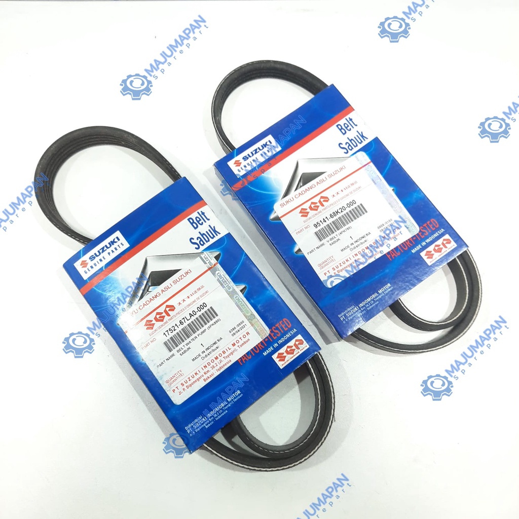 Jual fan belt tali kipas set Suzuki Karimun Wagon R Original sgp | Shopee Indonesia