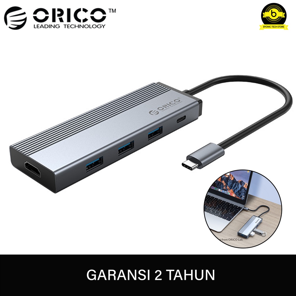 Jual Type C Hub ORICO 5 in 1 USB 3.0 HDMI Power Display Multifungsi ...