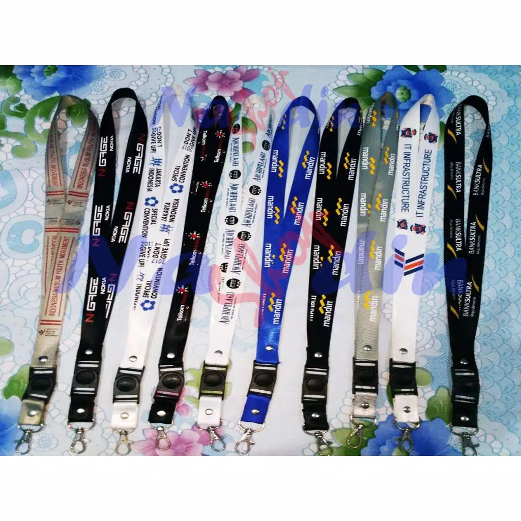 Jual Tali Id Card Custom Gratis Desain Grosir Murah | Shopee Indonesia