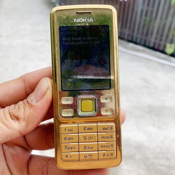 Jual NOKIA 6300 GOLD HP JADUL SECOND ORIGINAL DUAL KAMERA KLASIK MUSIK ...