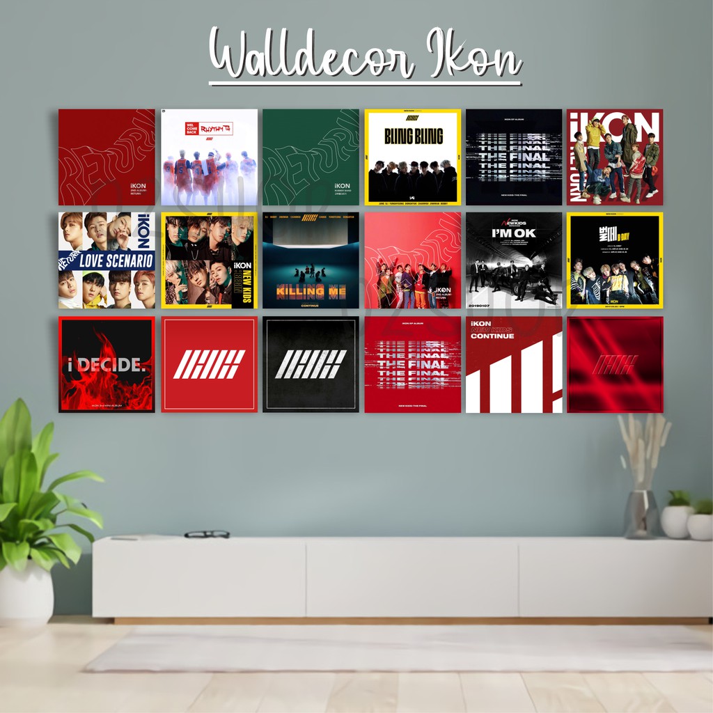 Jual (18PCS) WALL DECOR ALBUM COVER IKON | Shopee Indonesia