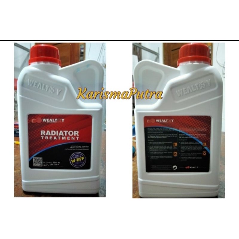 Jual Air Radiator WARNA BIRU Wealthy Radiator Coolant Treatment 1Liter ...