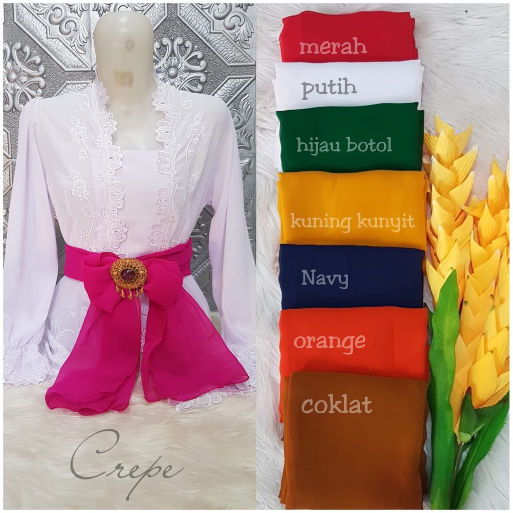 Jual Selendang Crepe / Selendang Bali / Senteng | Shopee Indonesia
