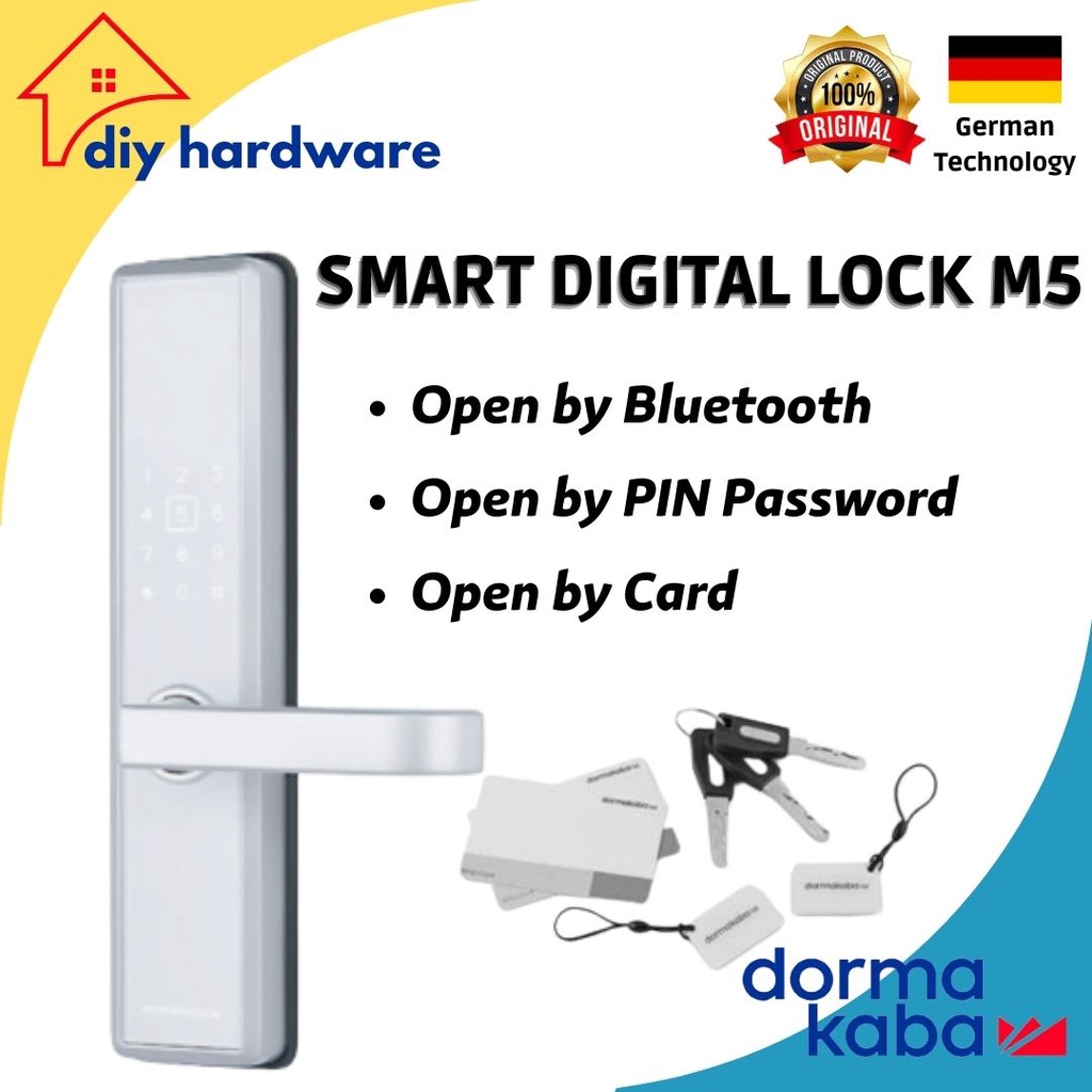 Jual SMART LOCK Dorma M5 Bluetooth RFID PIN dormakaba - PUTIH | Shopee ...